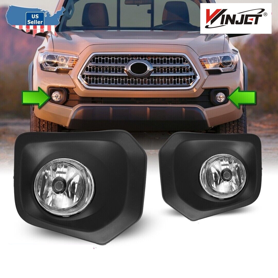 Winjet For 2016-2020 Toyota Tacoma Fog Lights w/Wiring kit + Switch ...
