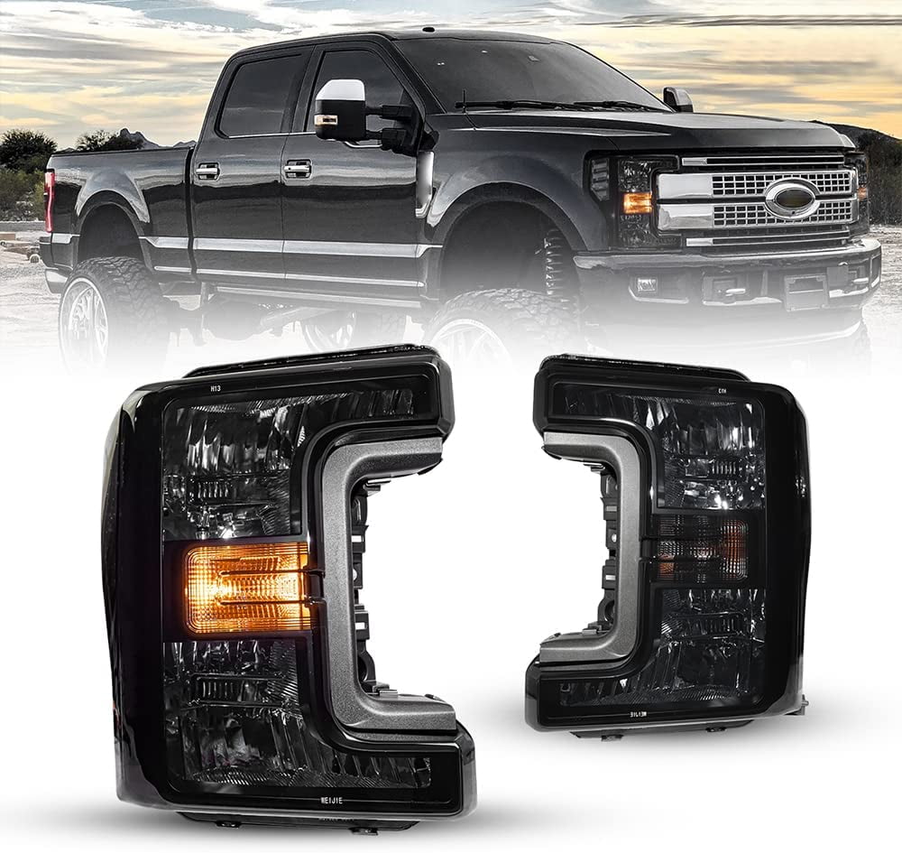 Winjet Headlights Assembly Compatible with 2017 2018 2019 Ford F-250 F ...