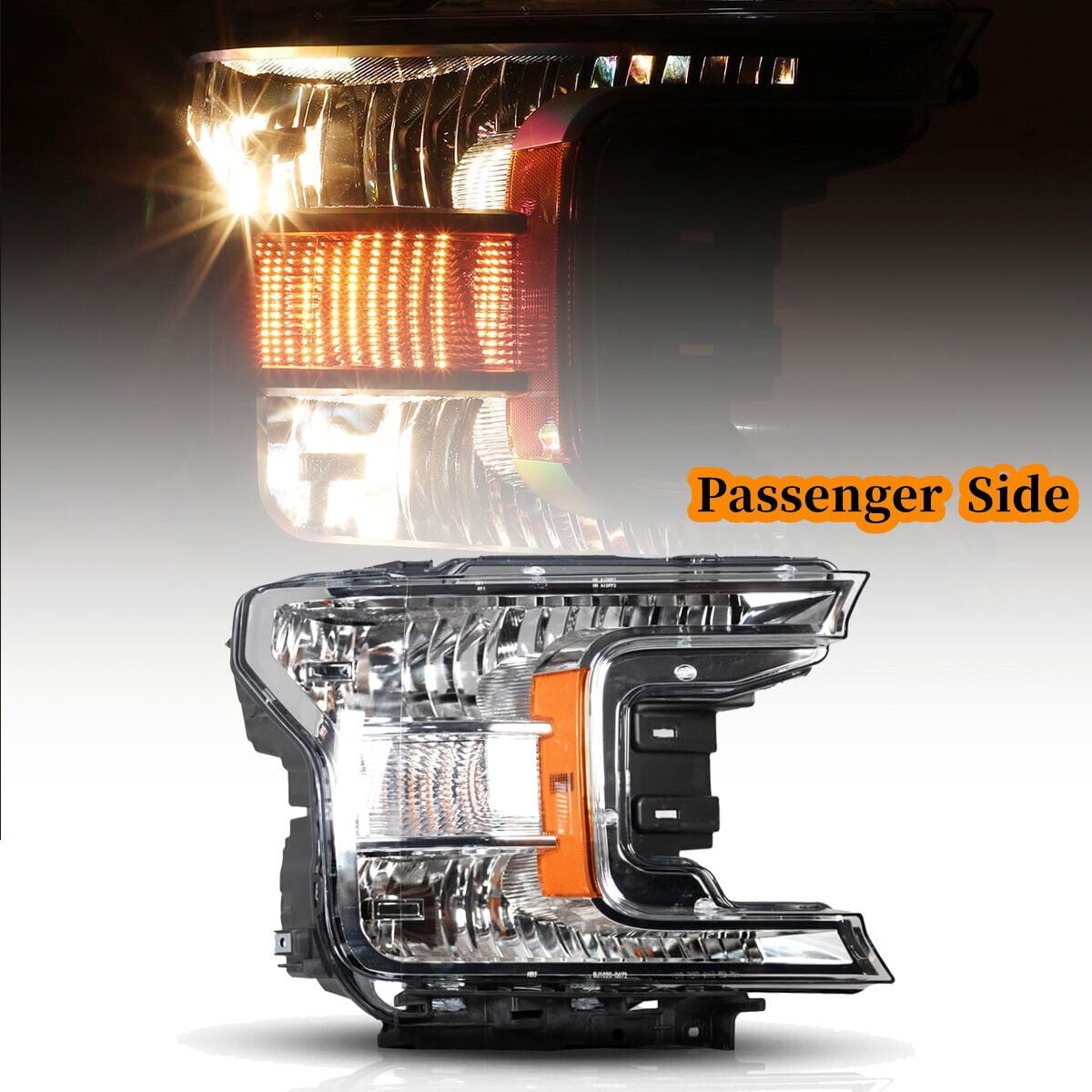 Winjet Headlights Assembly Fit For 2018 2019 2020 Ford F-150 w/Factory ...