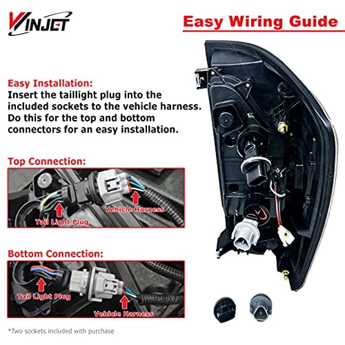 Winjet LED Tail Light Assembly for [2016 2017 2018 2019 2020 2021 2022 ...