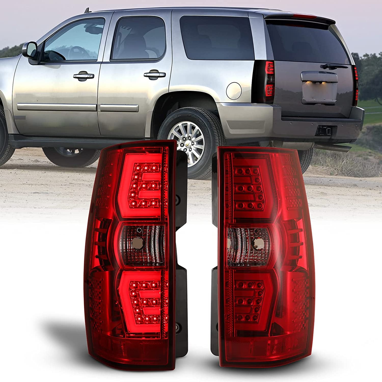 Winjet Tail Lights Assembly for 2007-2014 CHEVROLET SUBURBAN 1500 2500 ...