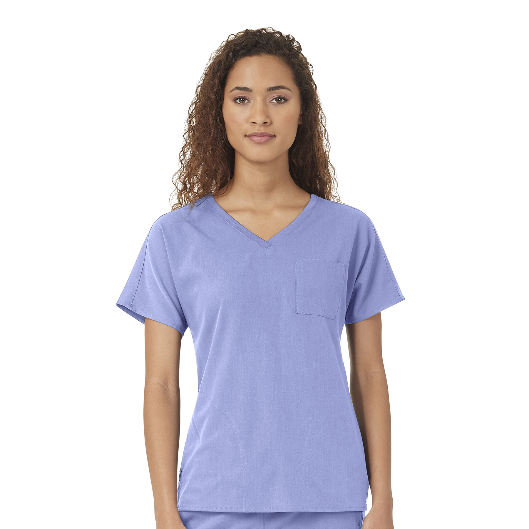 Wink Aero Women's Dolman 3 Pocket Scrub Top, Ceil Blue, S Regular ...