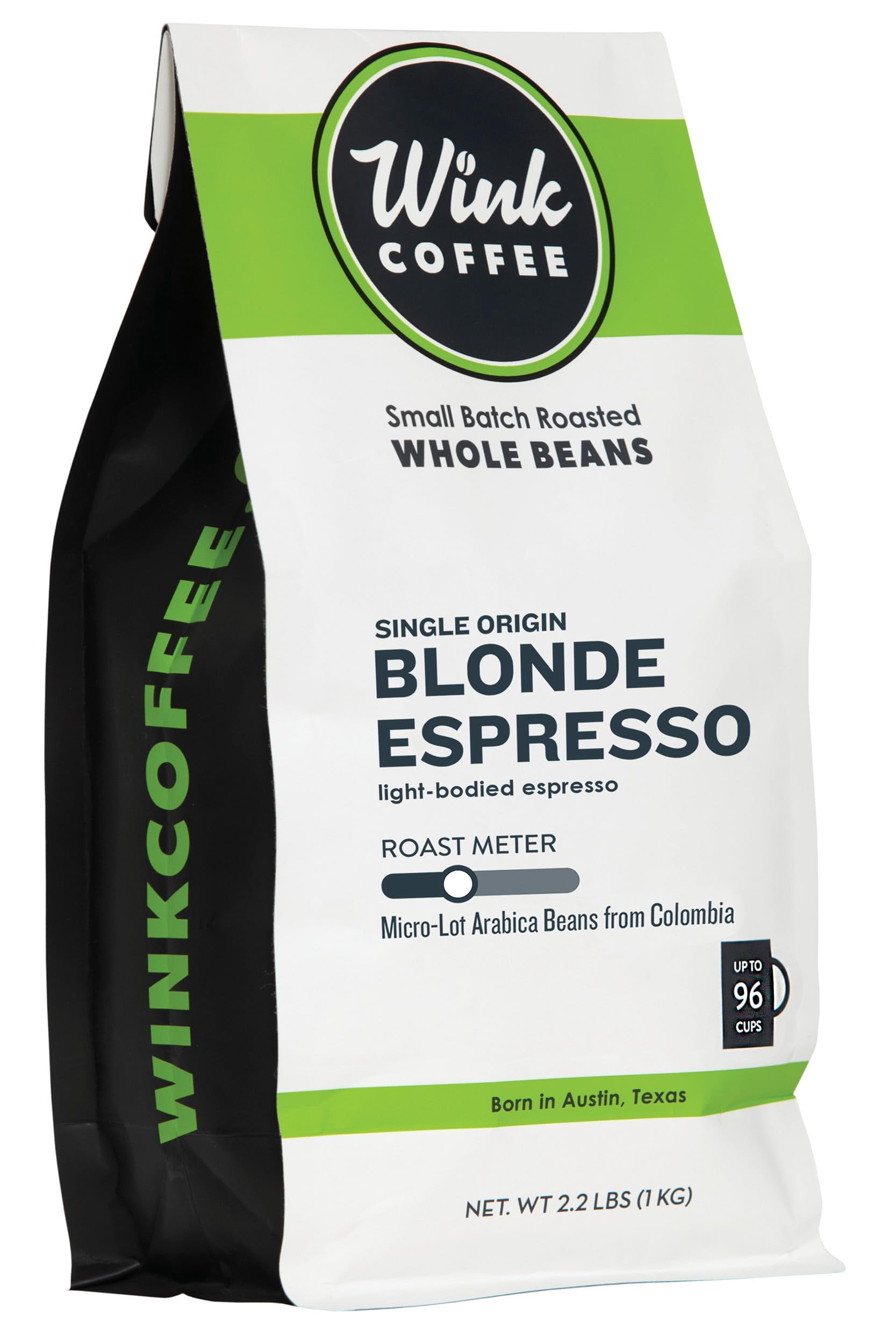 Wink Coffee Blonde Espresso, Light Roast Whole Bean Coffee, Single ...