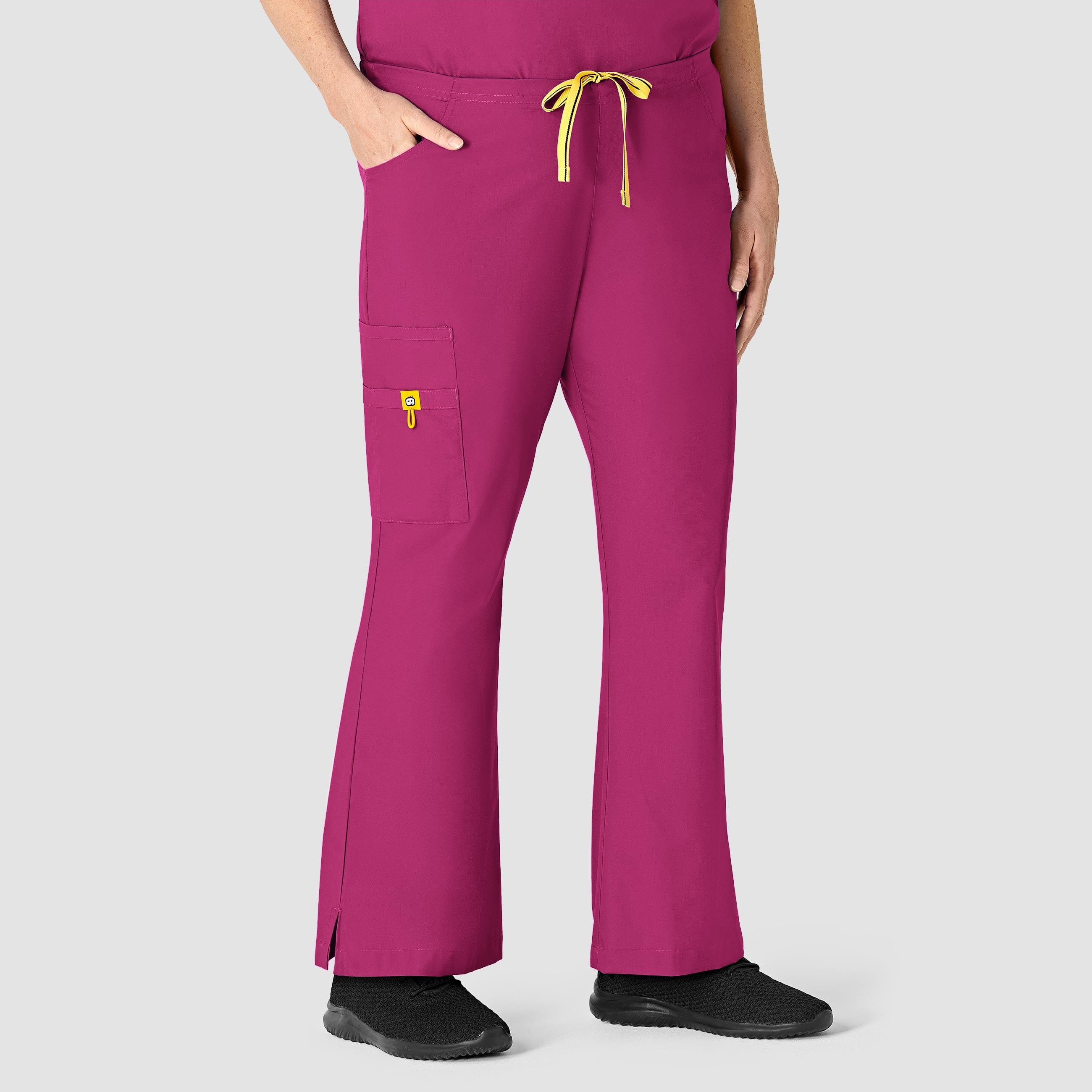 WonderWink 5026 Women's and Women's Plus Romeo Flare Leg Cargo Scrub ...