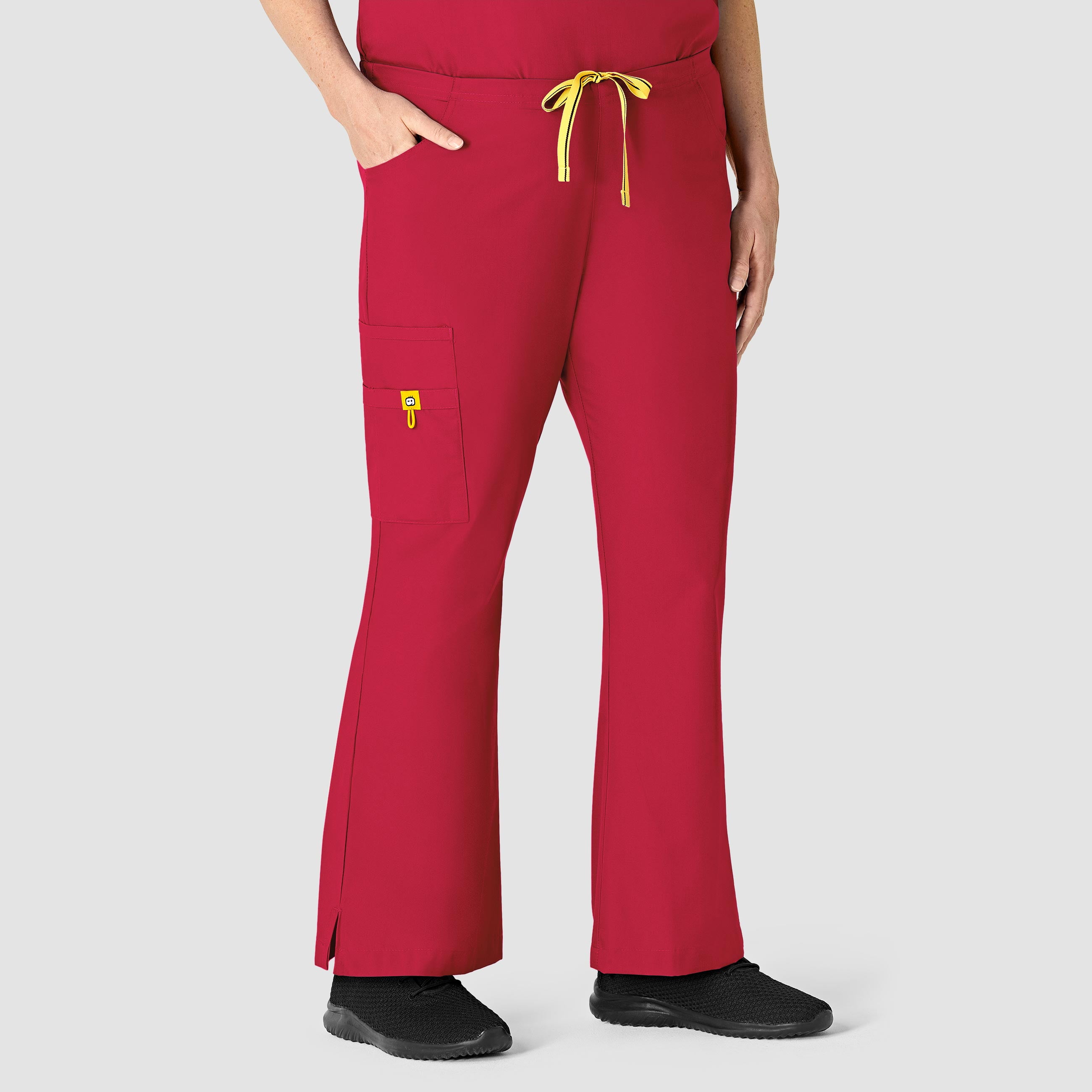 WonderWink 5026 Women's and Women's Plus Romeo Flare Leg Cargo Scrub ...