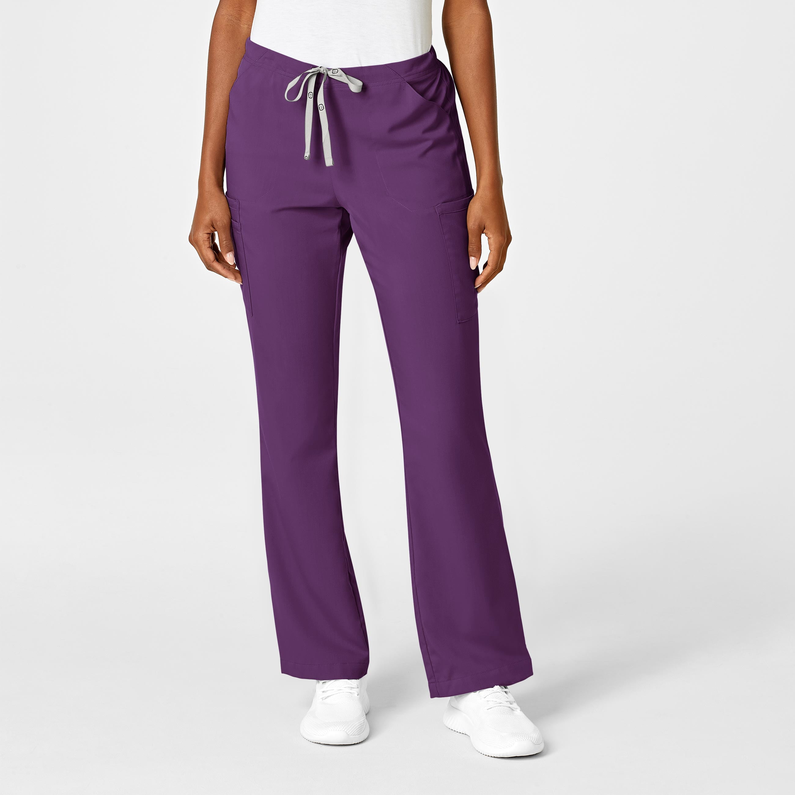Wink PRO Women's Moderate Flare Leg Cargo Scrub Pant, Eggplant, S ...