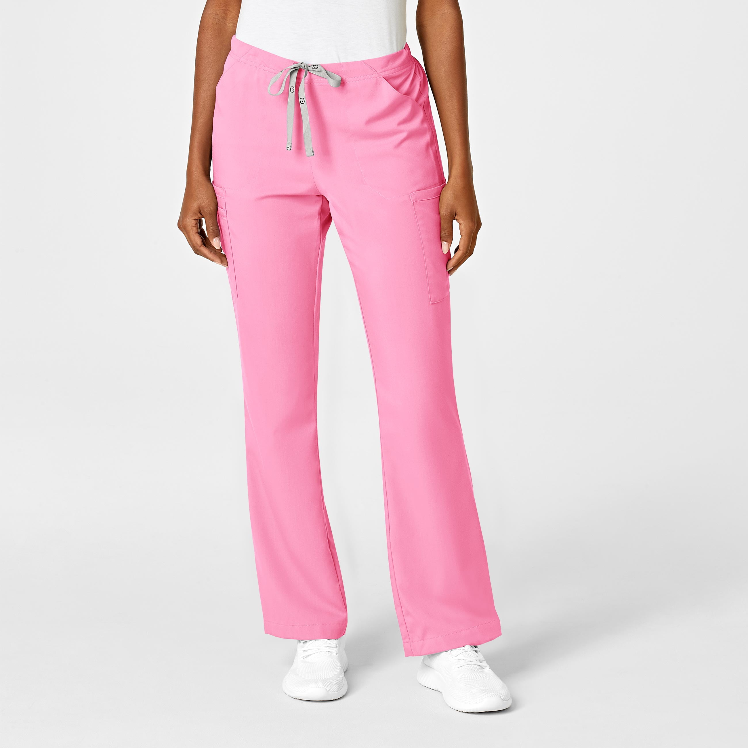 Wink PRO Women's Moderate Flare Leg Cargo Scrub Pant, Pink Blossom, XS ...