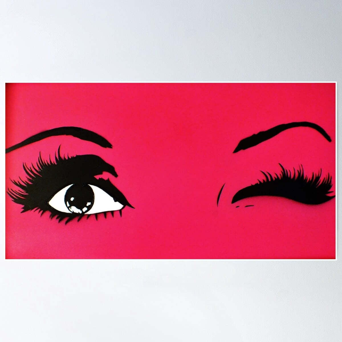 Wink, Wink Poster Wall Art, Modern Wall Decor For Living Room Bedroom ...