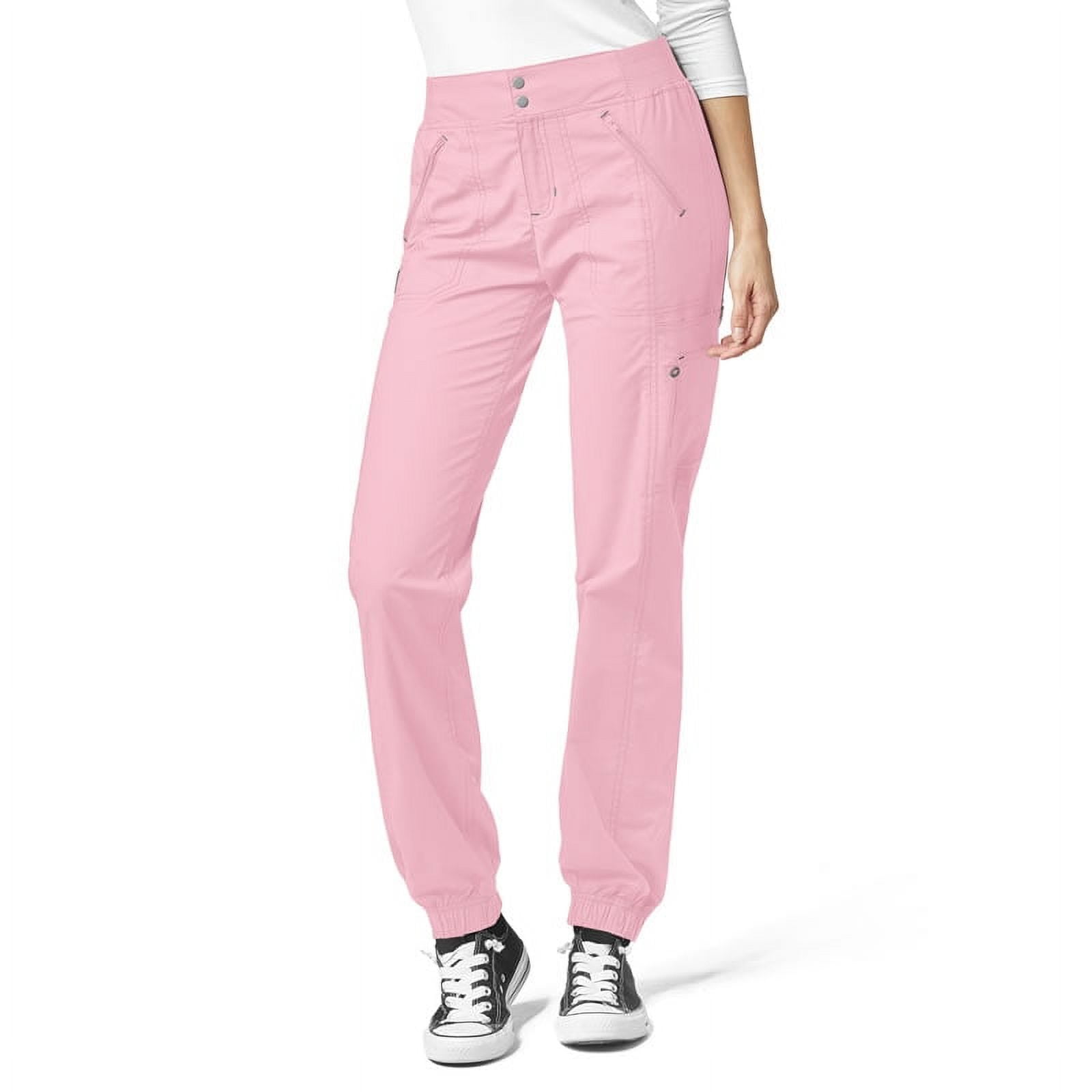 Wink WonderFLEX Love-Women's Utility Cargo Zip Jogger Scrub Pant, Rose ...