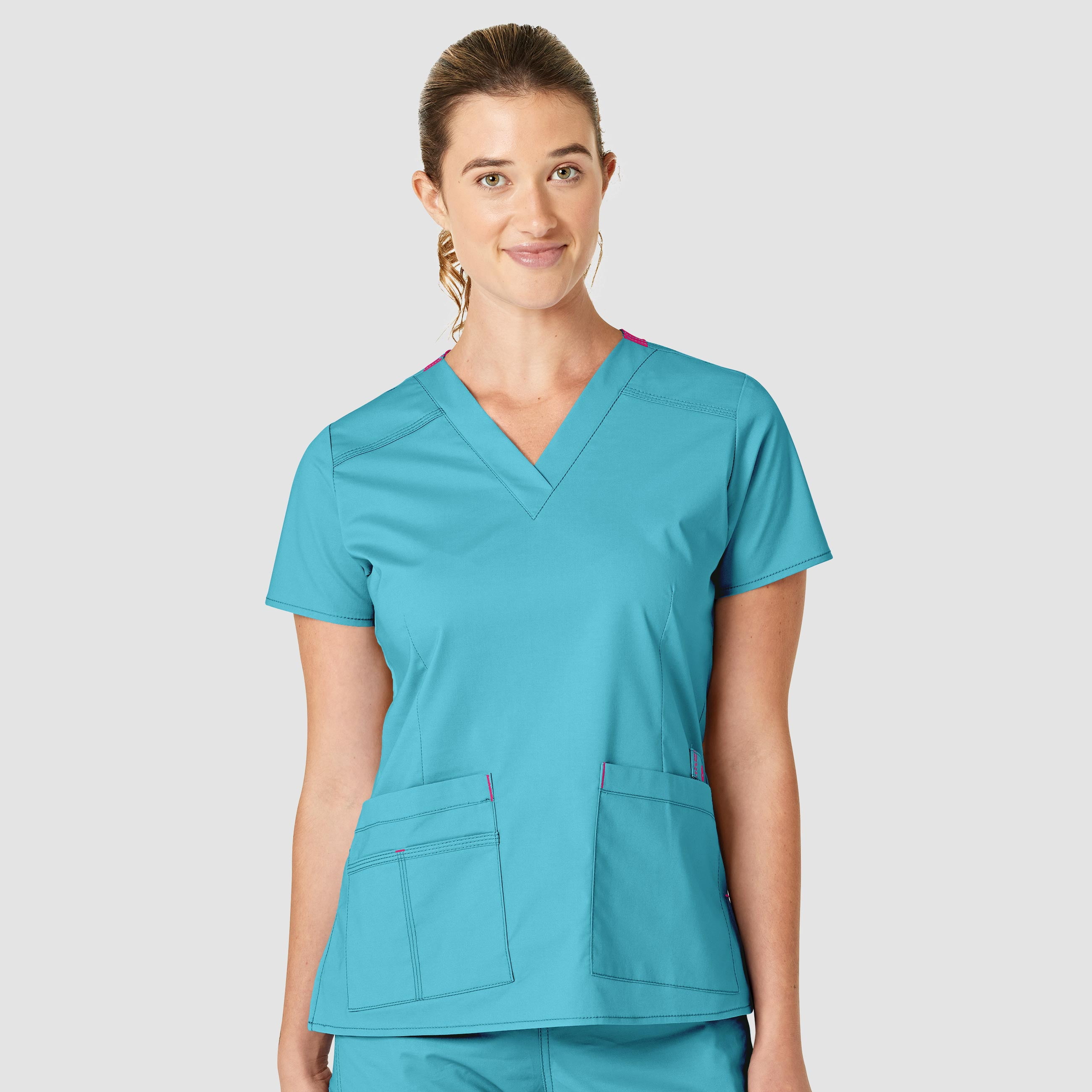 WonderWink WonderFLEX 6108-Verity V-Neck Scrub Top - Walmart.com