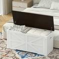 Winkalon Storage Bench, 39.3" Retro Wooden Storage Chest, Wooden ...