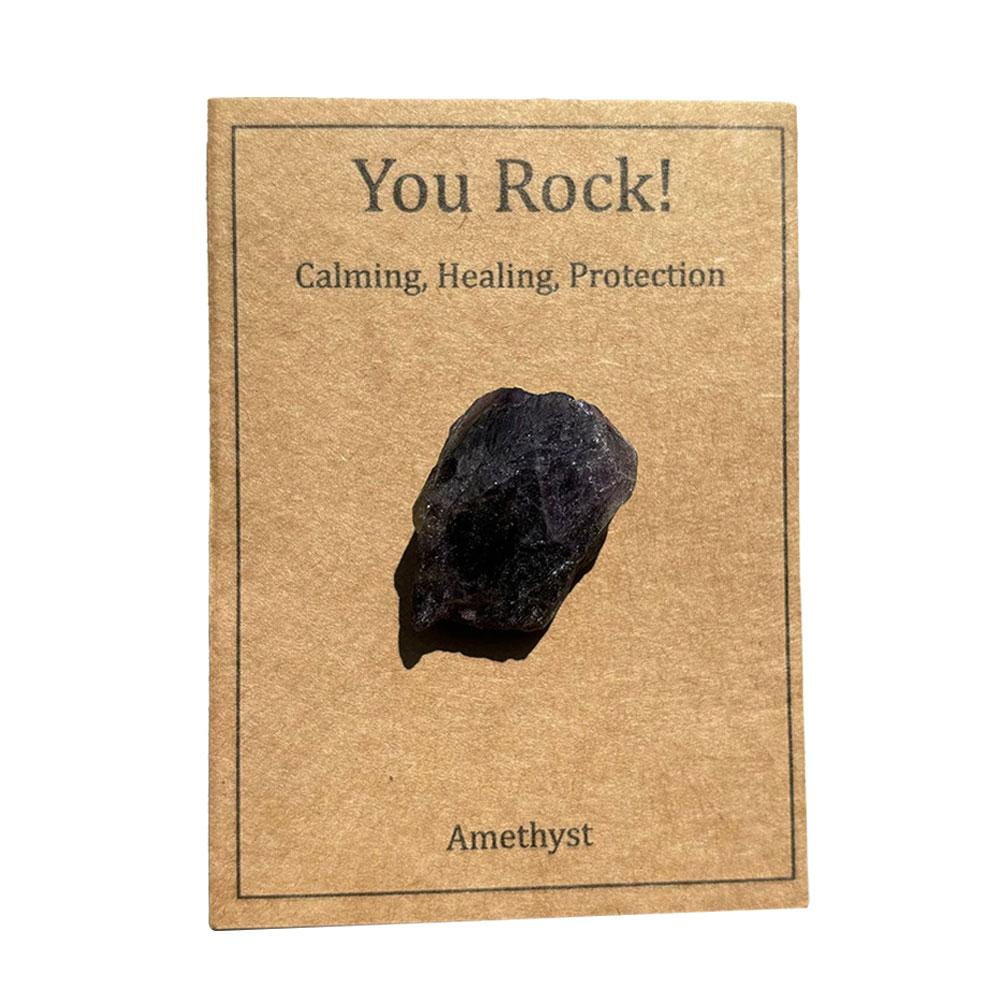 Winkeabuy You Rock Thank You Card - Pocket Hug Token Bulk Natural with ...