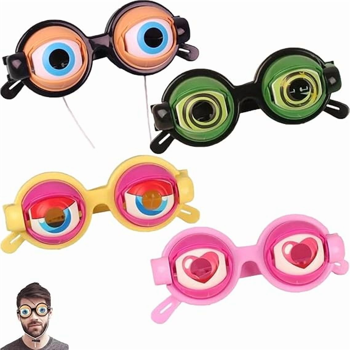 Winking Blinking Glasses, Kinetic Crazy Eyes Glasses Novelty Gag Googly ...