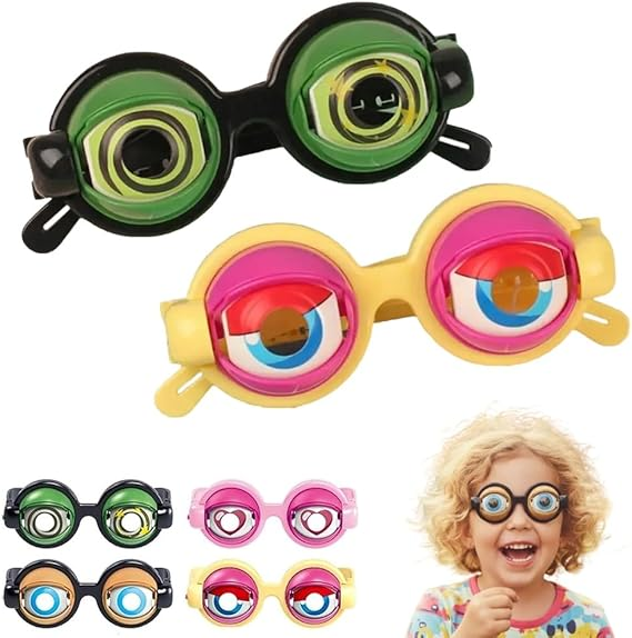 Winking Blinking Glasses, Kinetic Crazy Eyes Glasses Novelty Gag Googly ...