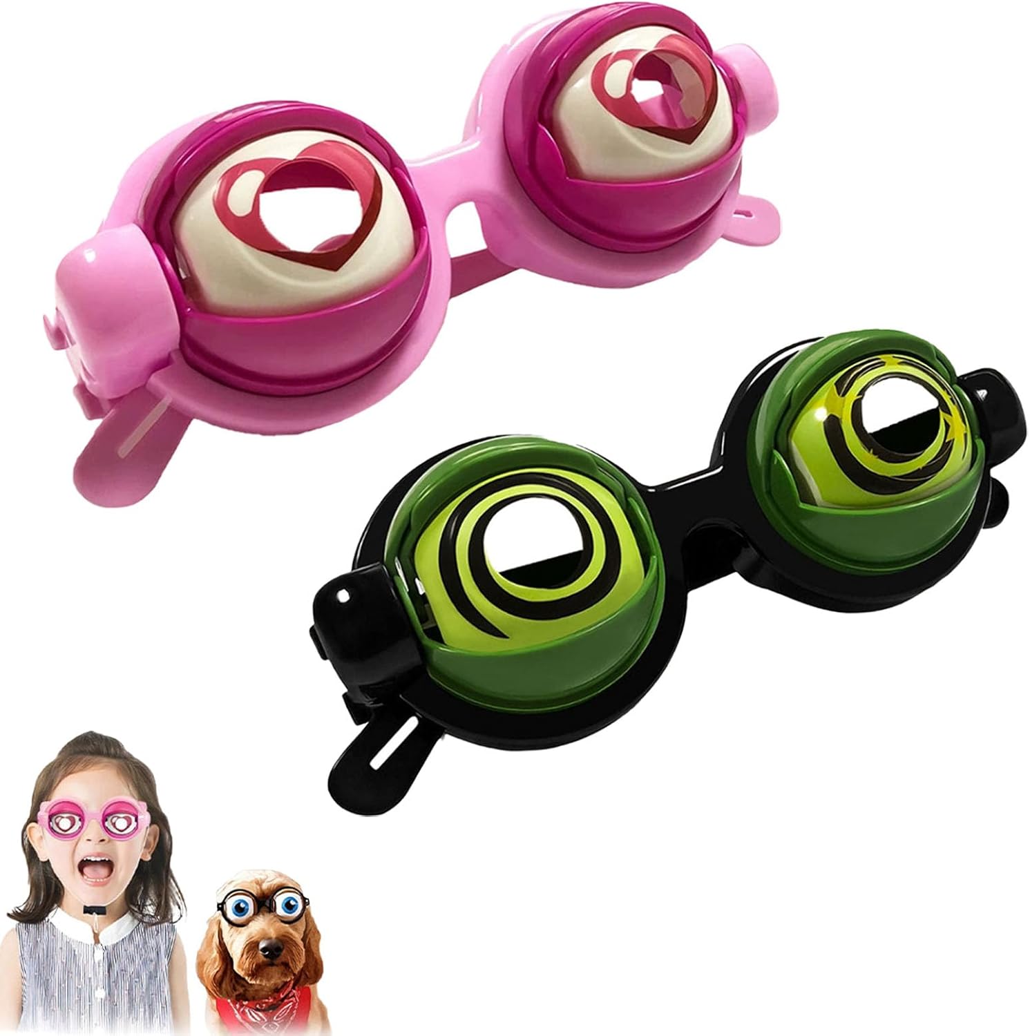 Winking Eye Glasses, Kinetic Crazy Prank Blinking Winky Glasses with ...