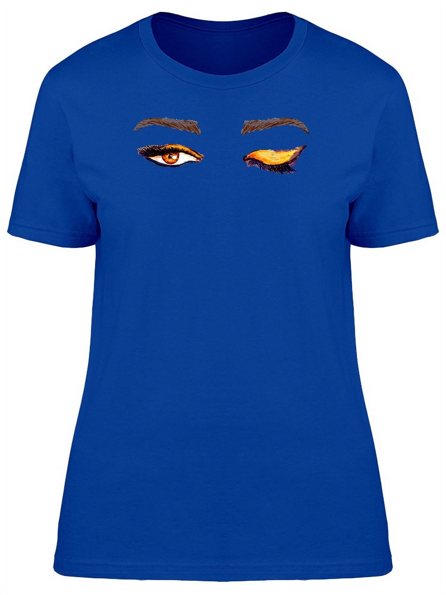 Winking Eye Silhouette T-Shirt Women -Image by Shutterstock, Female ...