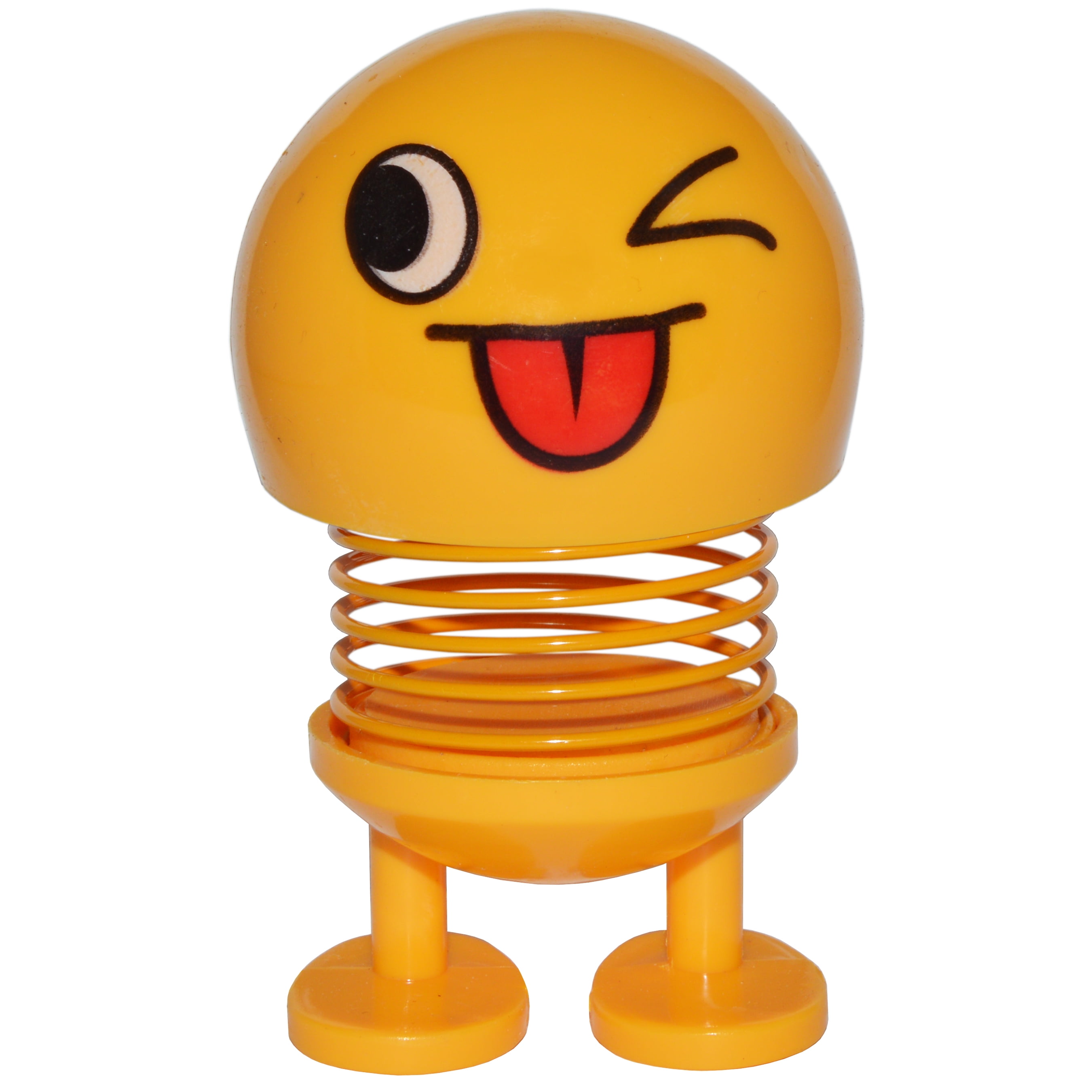 Winking Face with Tongue Bobblehead Figure Car Decoration - Cute ...