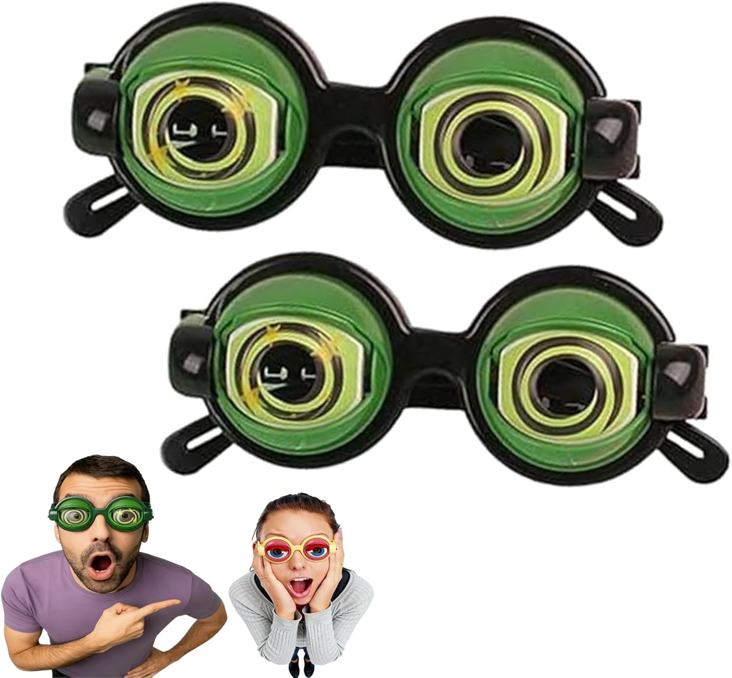 Winking Glasses for Shows & Parties - Kinetic Crazy Eyes Glasses, Funny ...