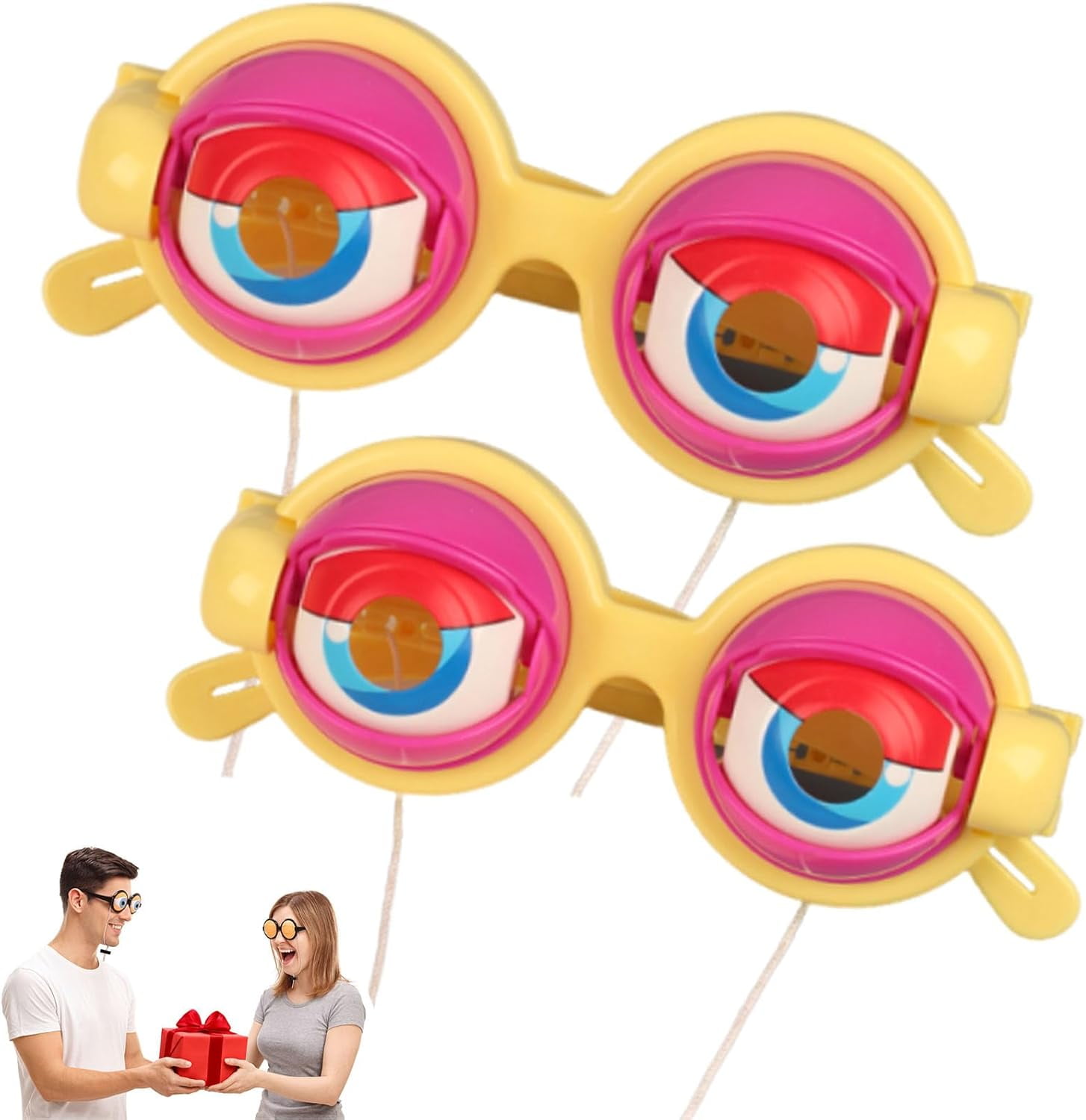 Winking Glasses for Shows & Parties – Kinetic Crazy Eyes Glasses with ...