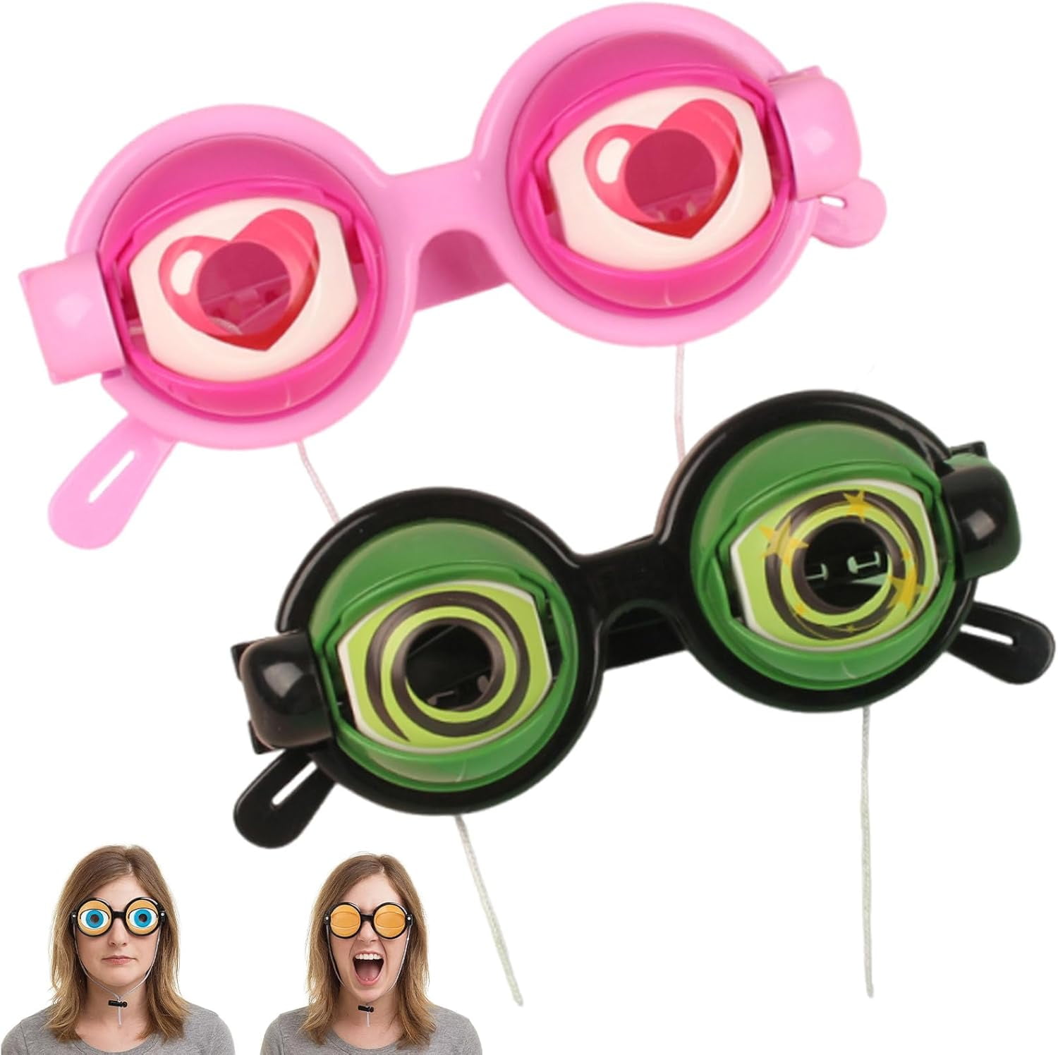 Winking Glasses for Shows & Parties – Kinetic Crazy Eyes Glasses with ...