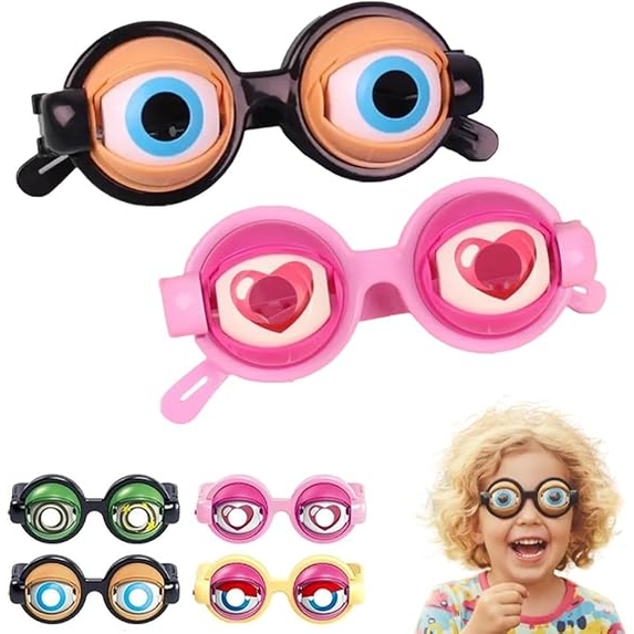 Winking Glasses for Shows & Parties – Kinetic Crazy Eyes Glasses with ...