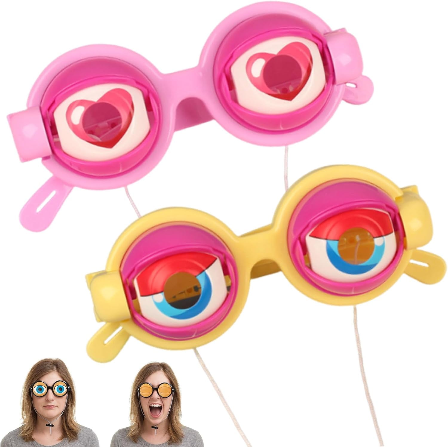 Winking Glasses for Shows & Parties – Kinetic Crazy Eyes Glasses with ...