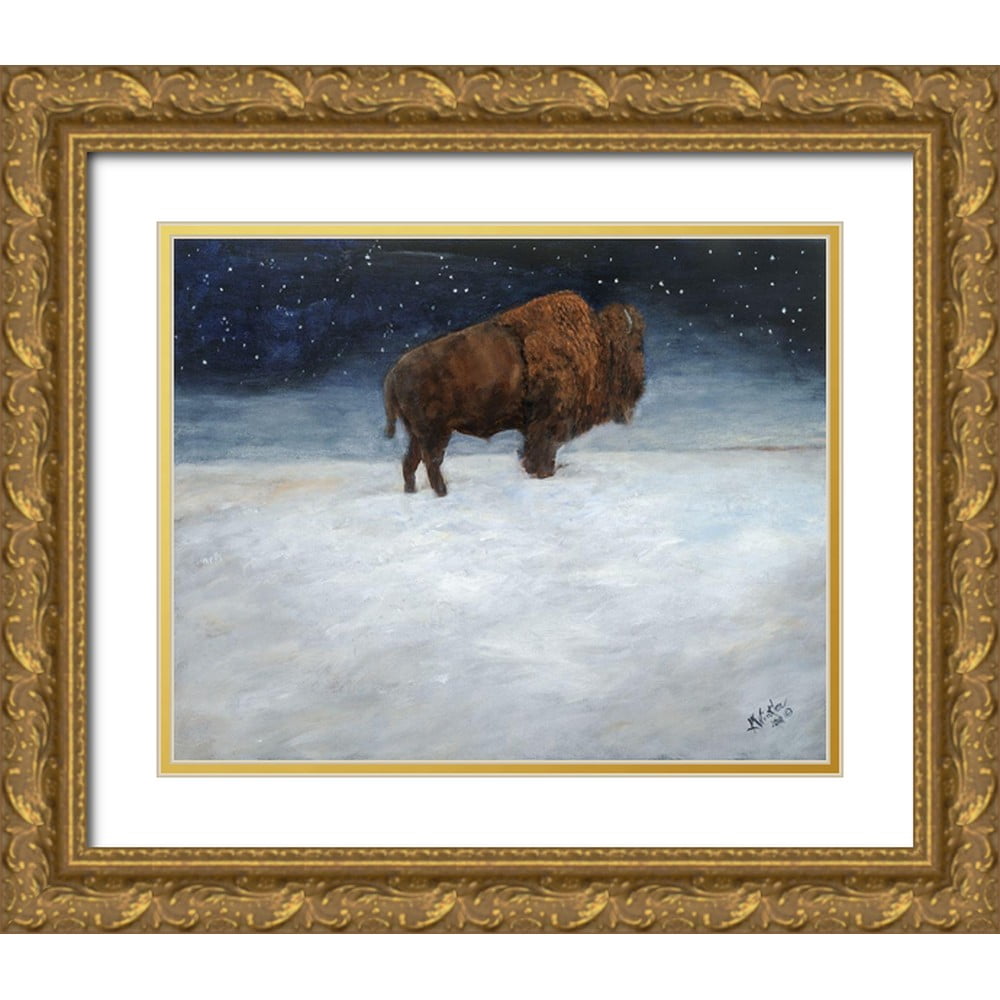 Winkler, Kathy 32x26 Gold Ornate Wood Framed with Double Matting Museum ...