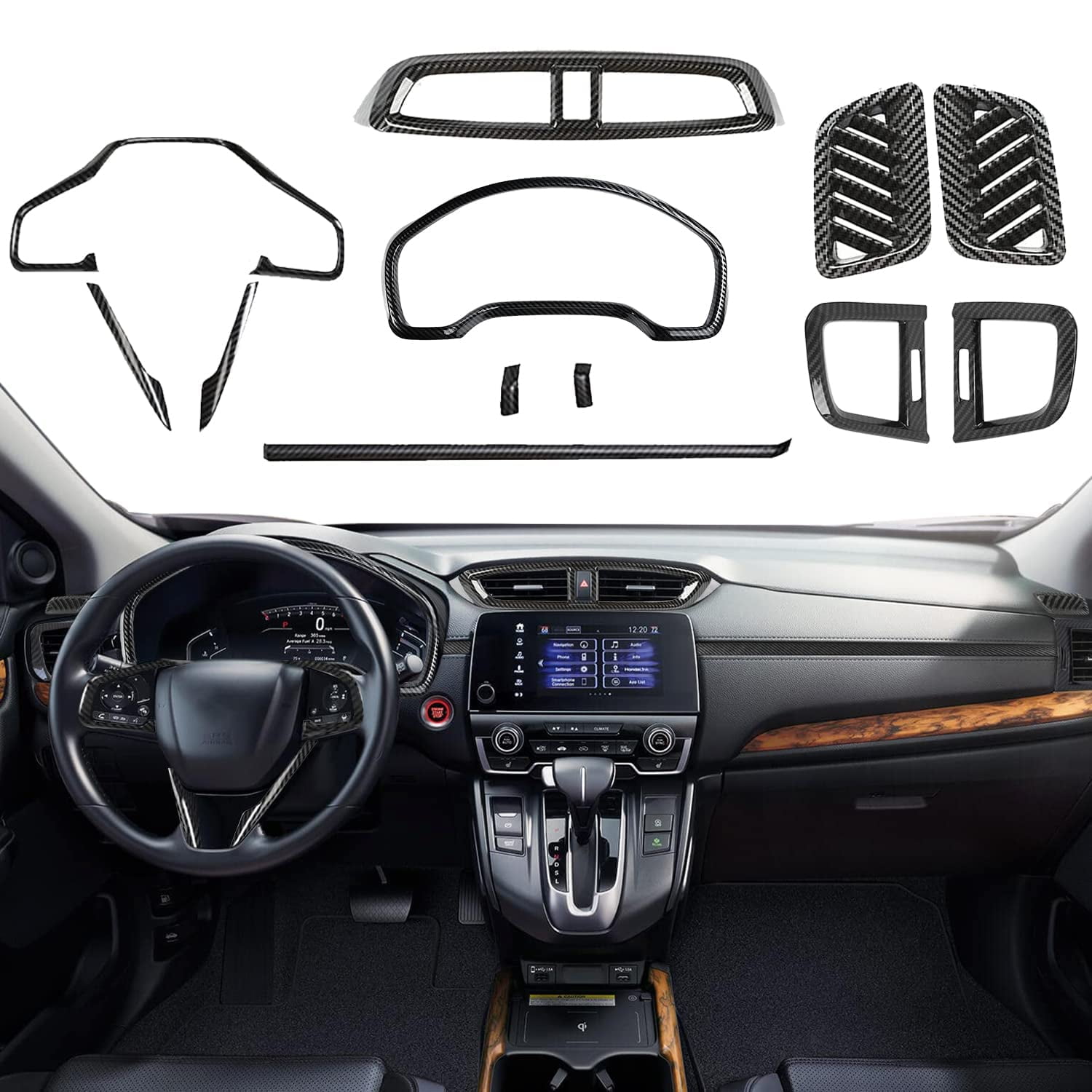 Winkter for Honda CRV 2017~2022 Full Set of Car Interiors Instrument ...