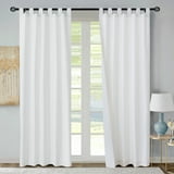 Winmate Insulated Cotton Tab Top Curtain Panel - Pair each 80" x 84" in ...