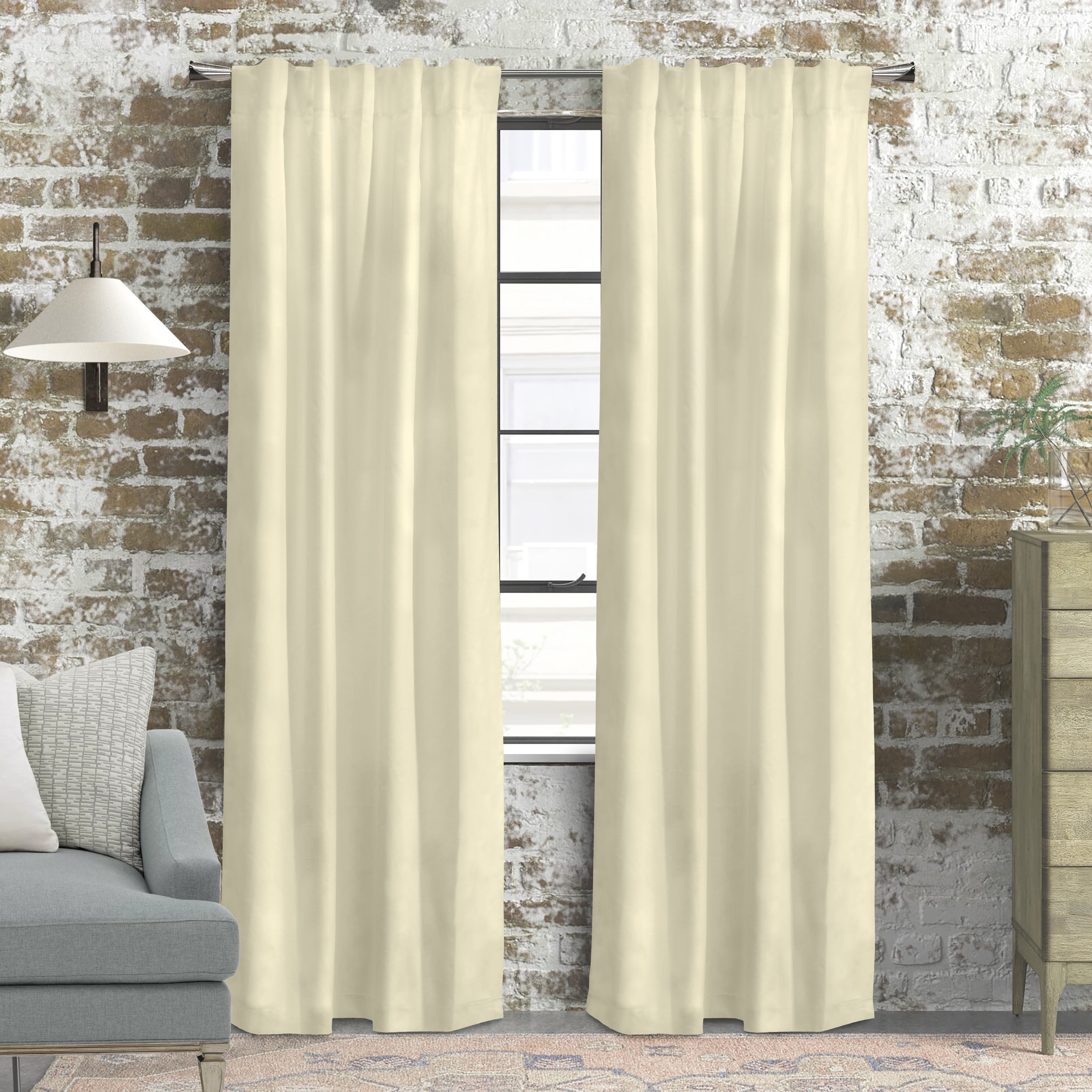 Winmate Topsions 3-way Header Insulated Curtain Panel Pair each 80" x ...