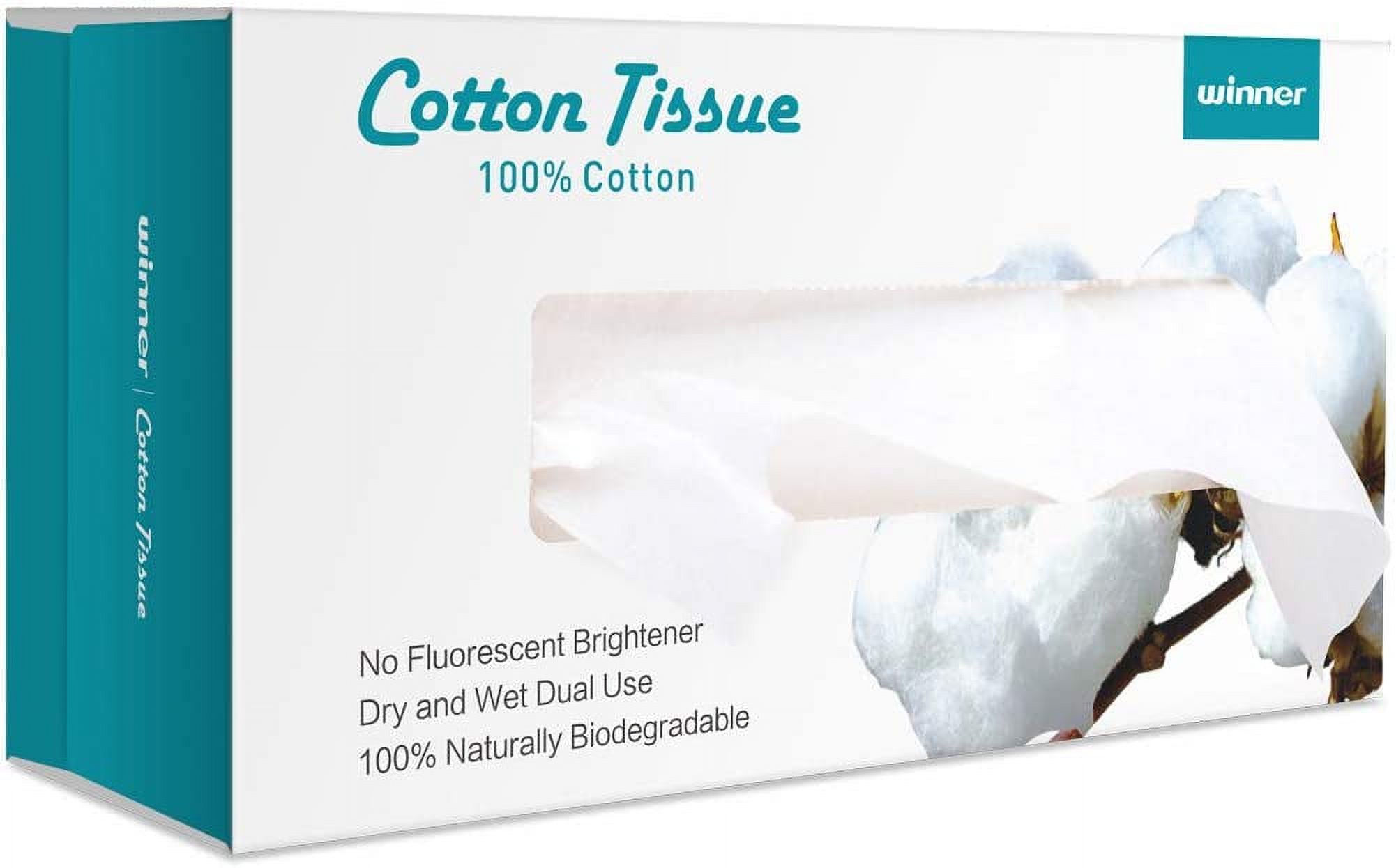 Winner Baby Dry Wipes, 100% Soft Multi-Purpose Cotton Tissues ,7.87" x ...