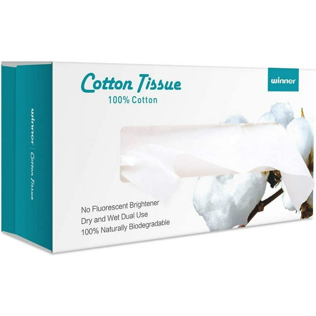 Winner Baby Dry Wipes, 100% Soft Multi-Purpose Cotton Tissues ,7.87" x ...