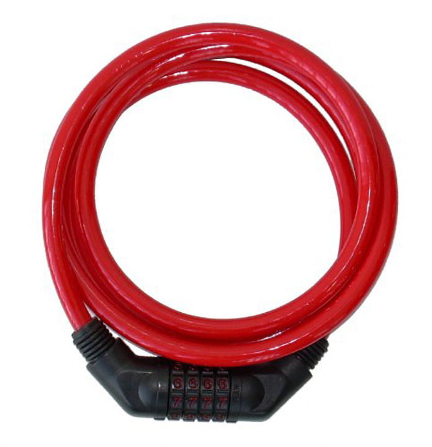 Winner International UTL901 6 Foot Resettable Cable Lock - Red ...