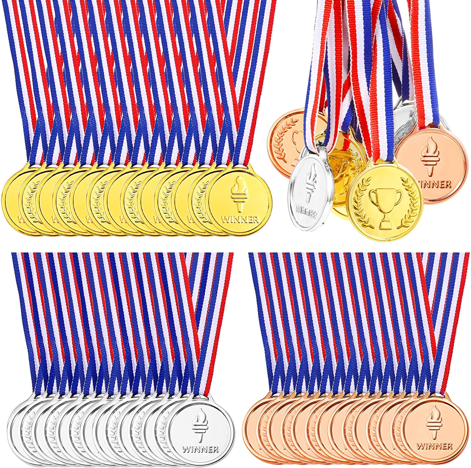 Winner Medals Gold Silver and Bronze Medals for Party tion and Awards ...