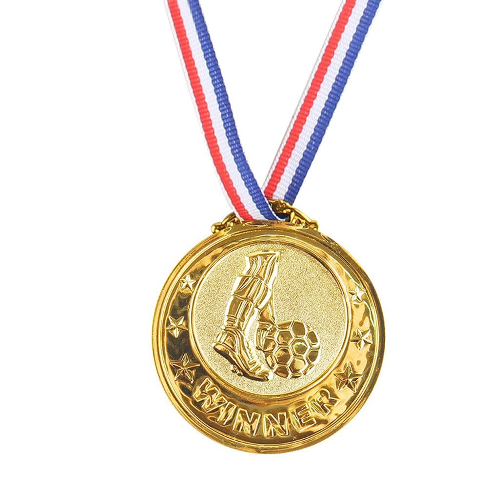 Winner Medals Plastic Gold Medal Silver Medal Bronze Prize Children ...