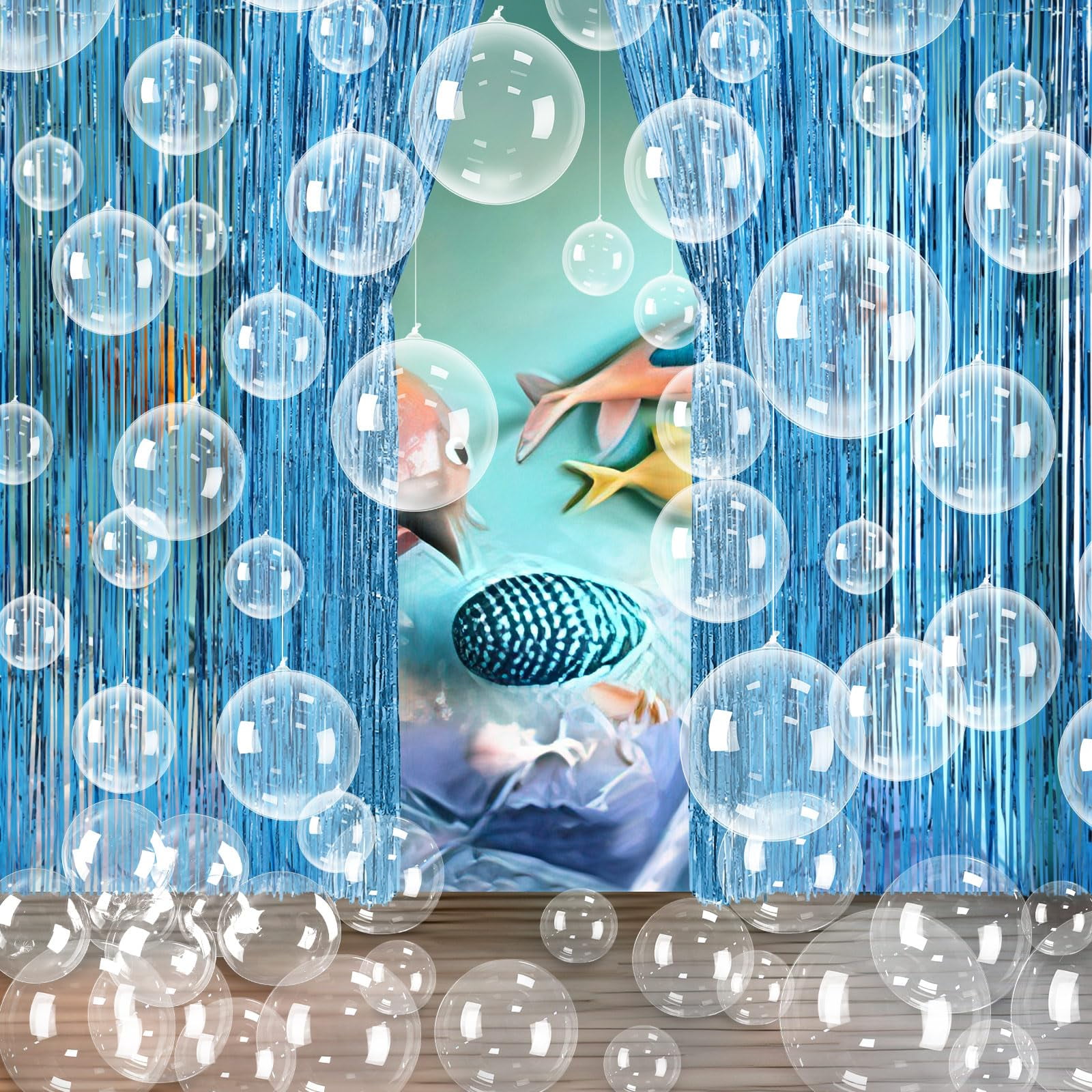 WinnerWhy Under the Sea Party Decorations Hanging Bobo Balloons Bubble ...