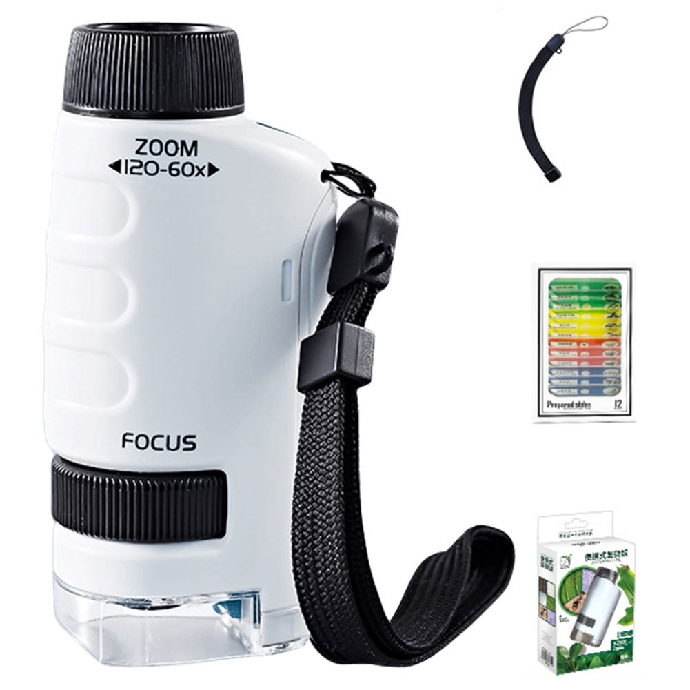 Winnereco Mini Microscope 60x-120x Magnification Handheld Microscope ...