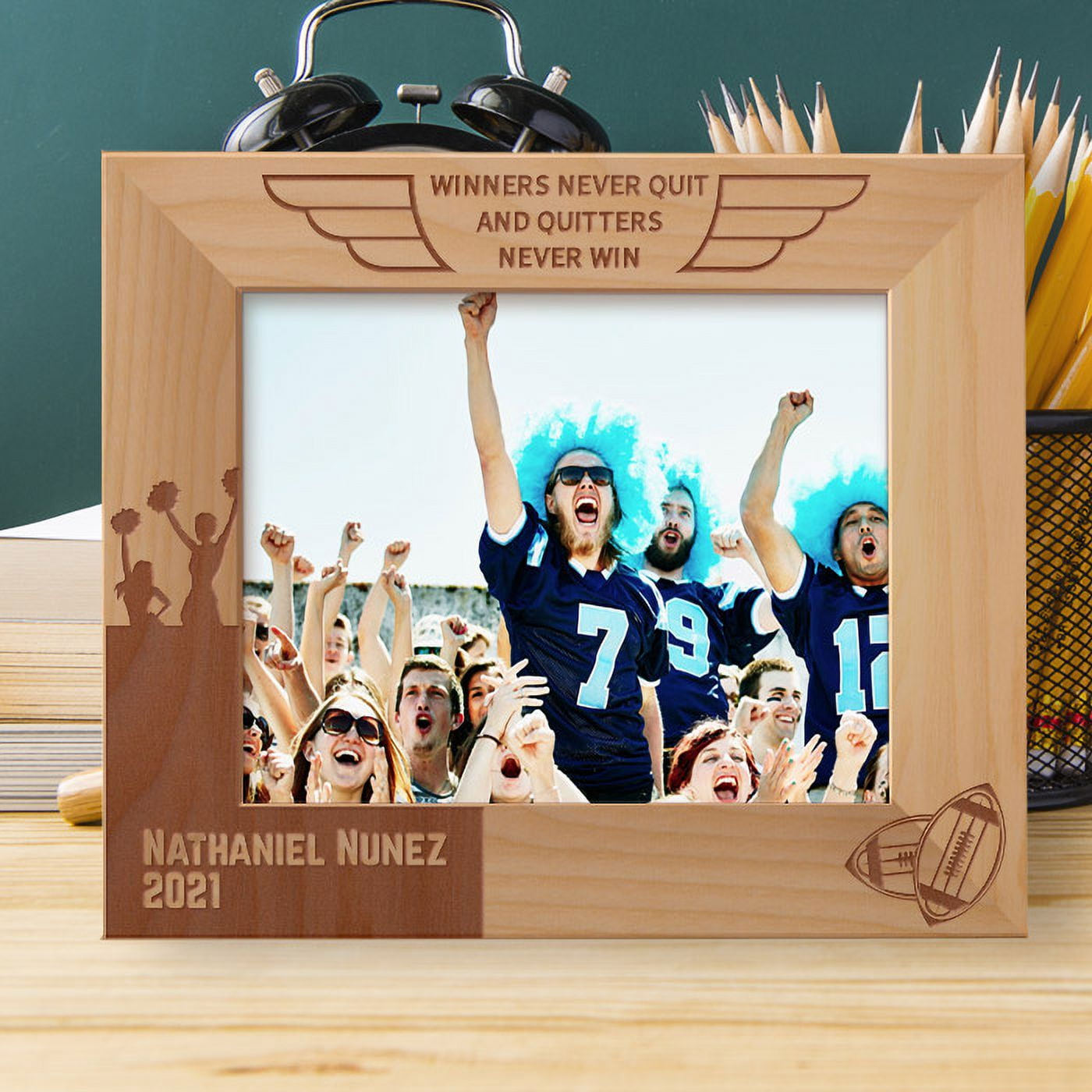 Winners Newer Quit And Quitters Never Win Personalized Wooden Frame-10 ...