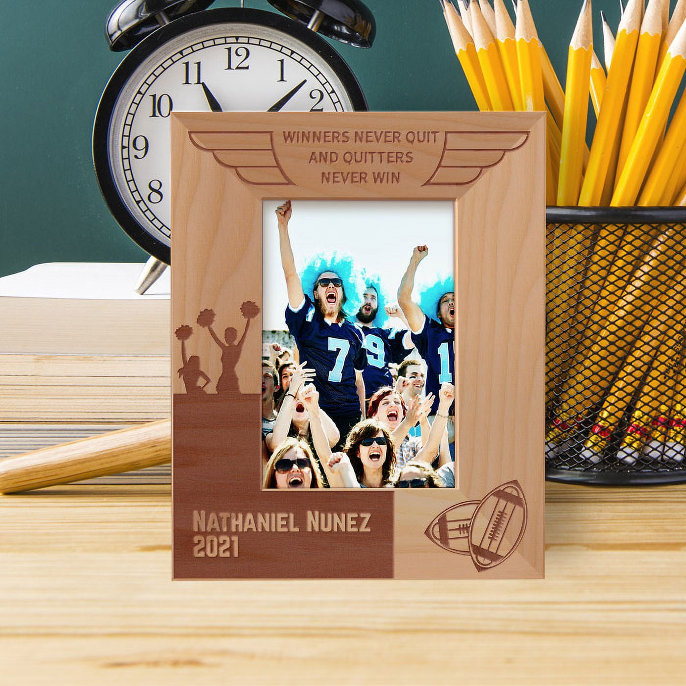 Winners Newer Quit And Quitters Never Win Personalized Wooden Frame 3 1 ...