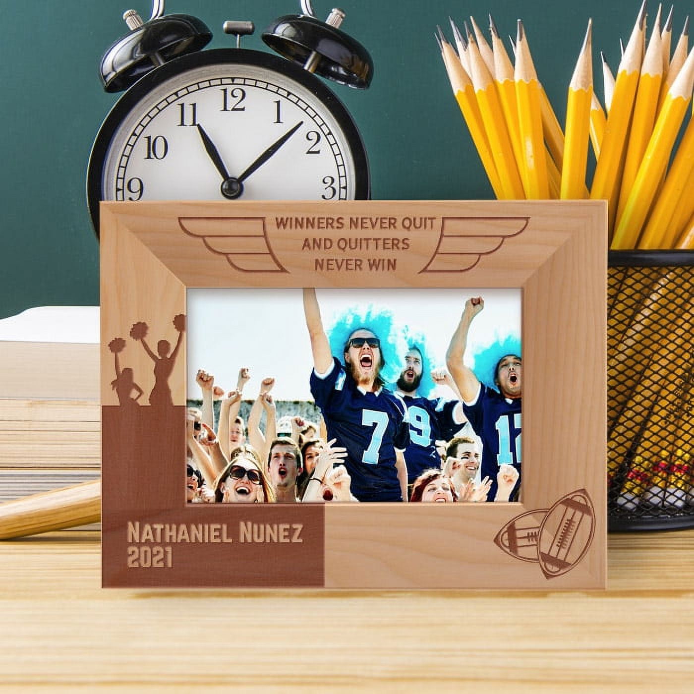 Winners Newer Quit And Quitters Never Win Personalized Wooden Frame-6 ...