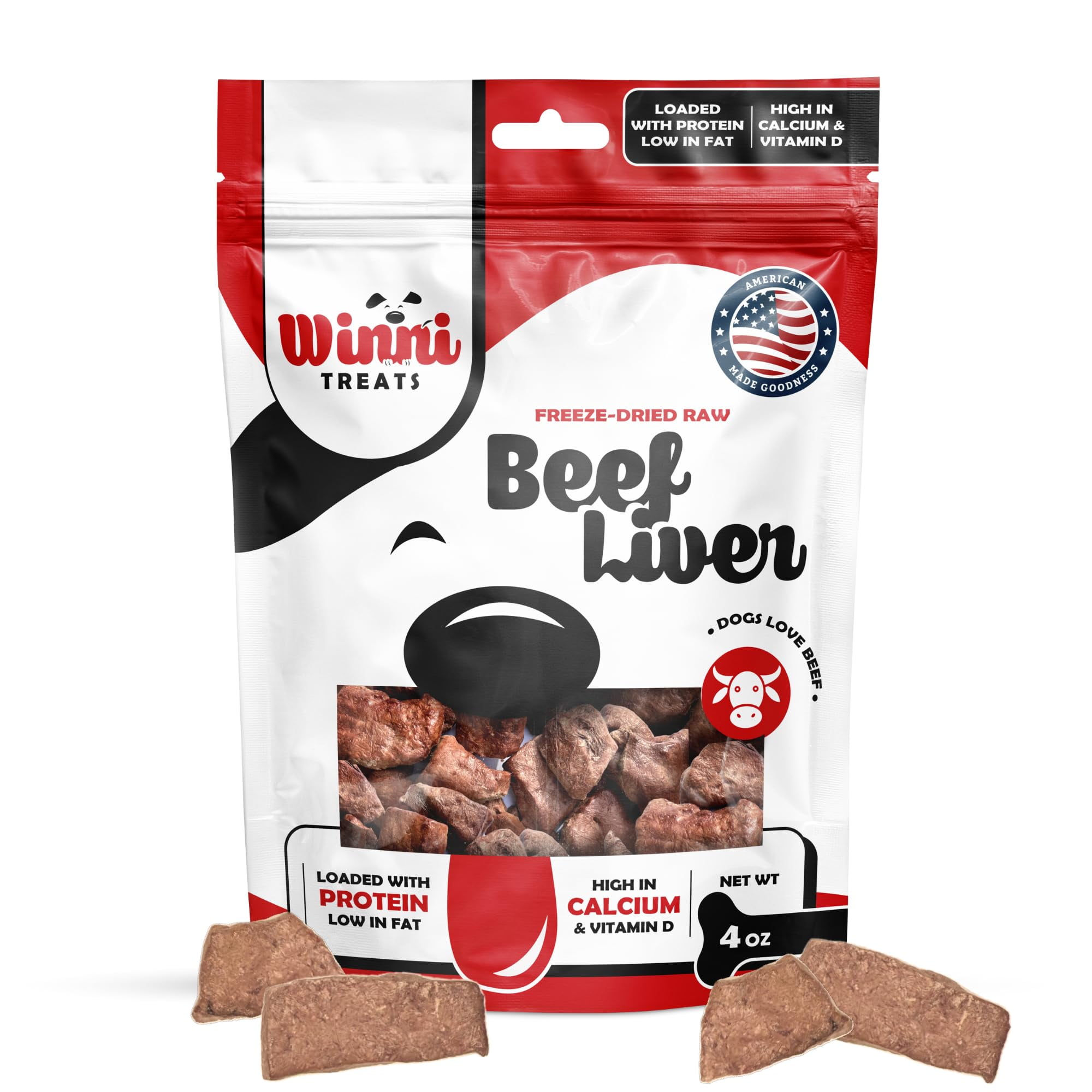 Winni Treats Freeze Dried SBF3 Raw Beef Liver Dog Treats - Limited ...