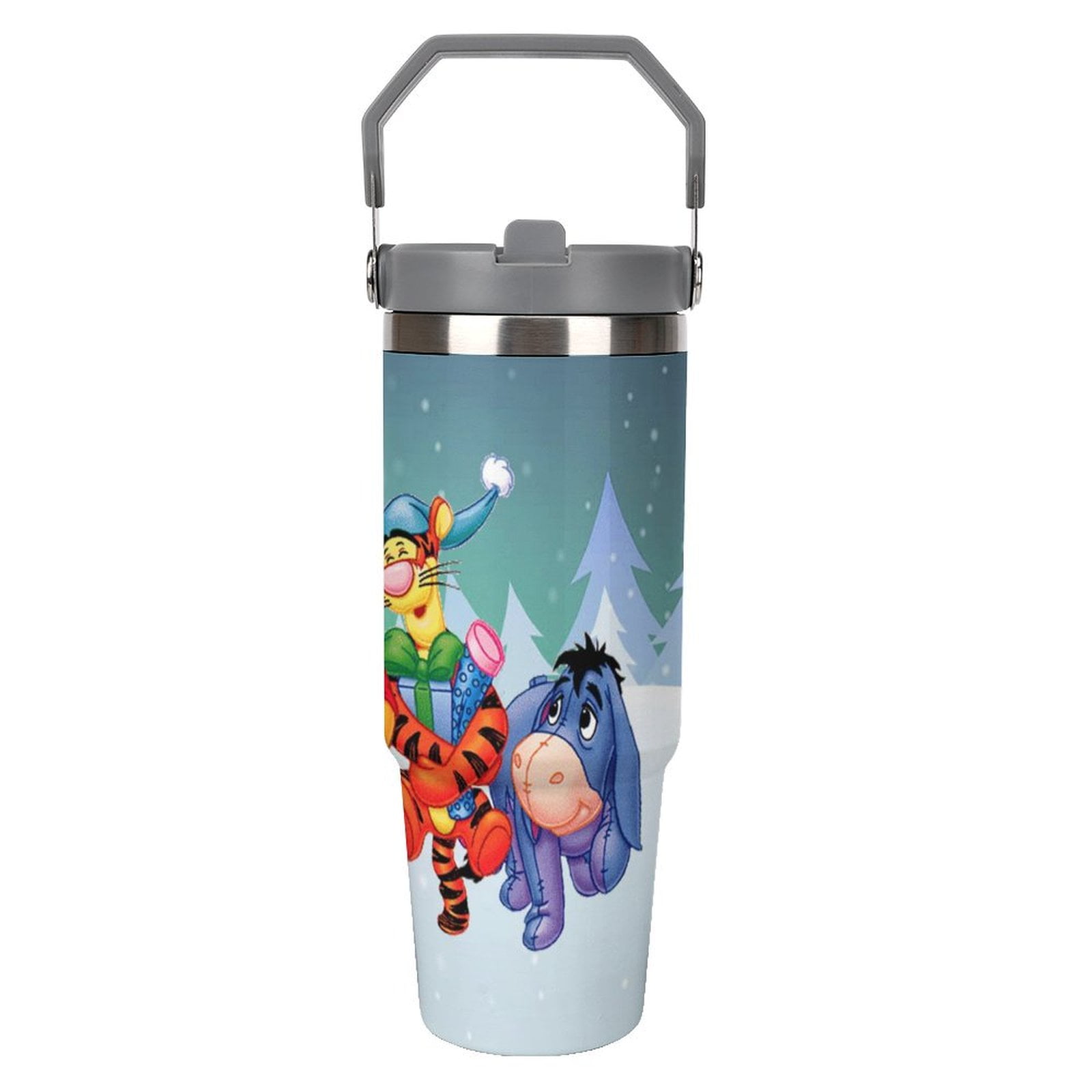 Winnie 30 Oz Tumbler With Handle And Straw, Stainless Steel Vacuum ...