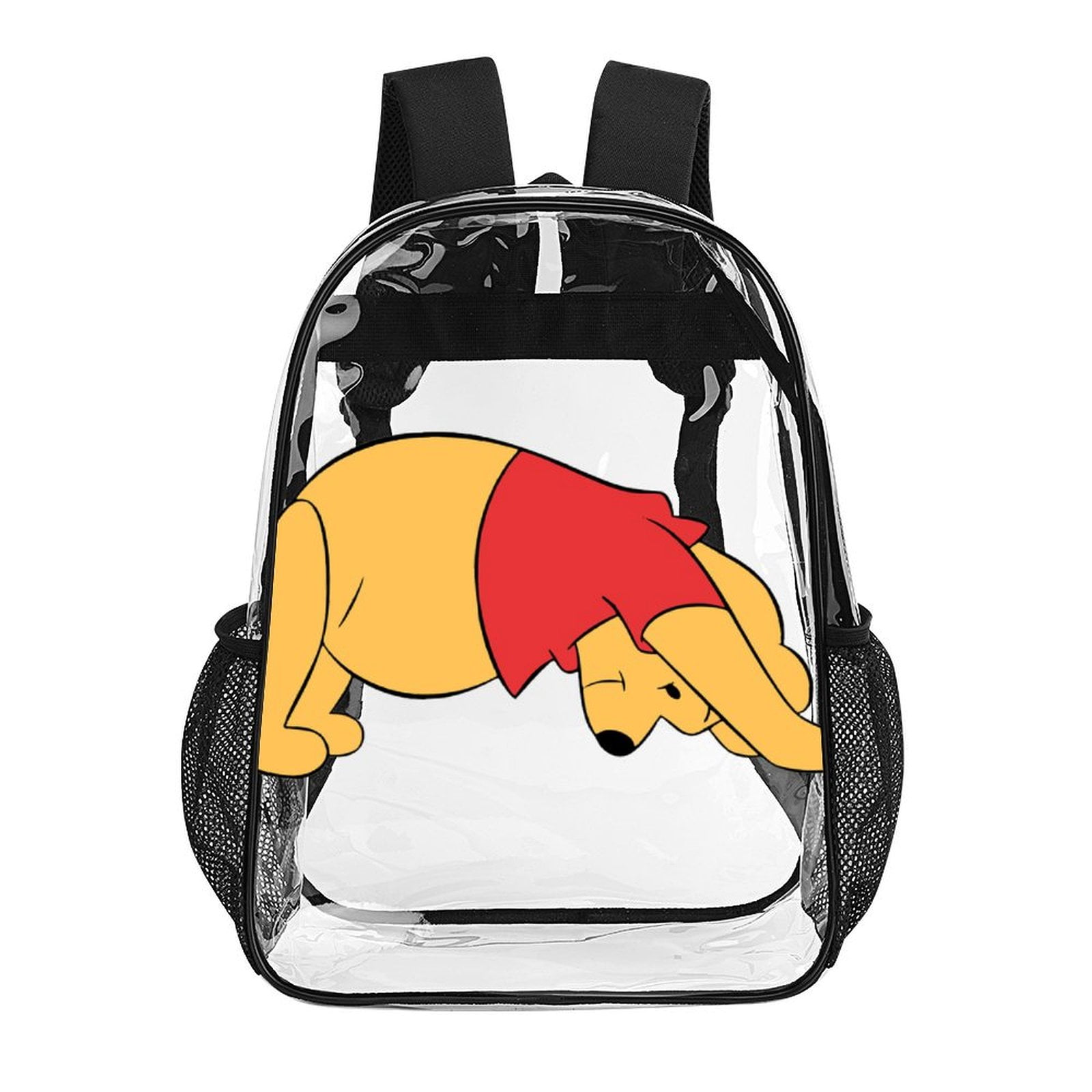 Winnie Clear Backpack Heavy Duty Transparent Bag See Through Bookbag ...