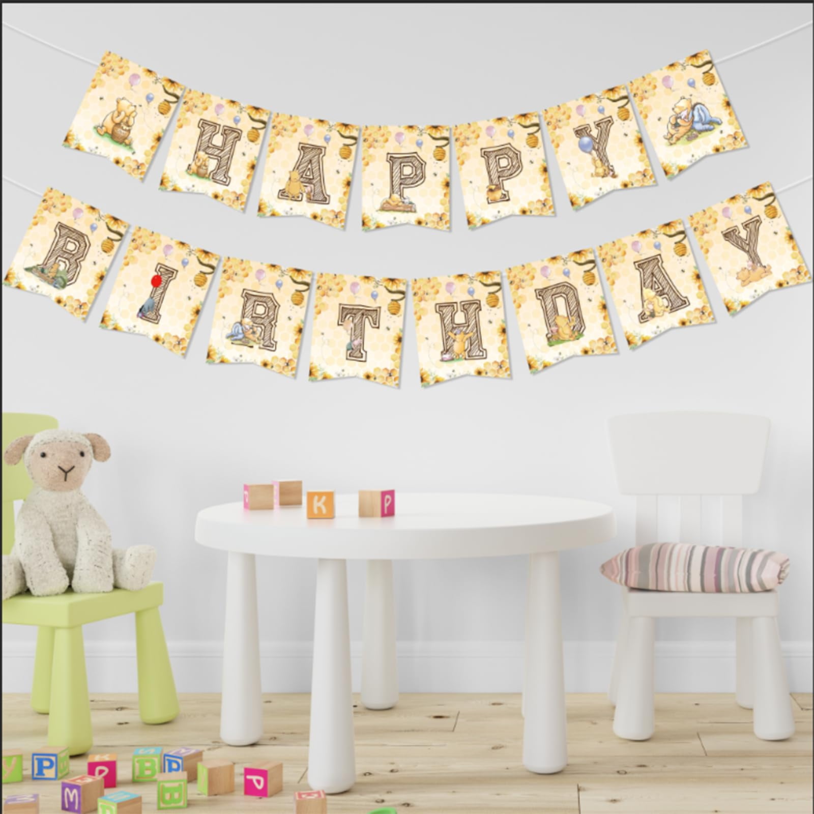 Winnie Happy Birthday Banner SSF20 Party Supplies for The Pooh Birthday ...