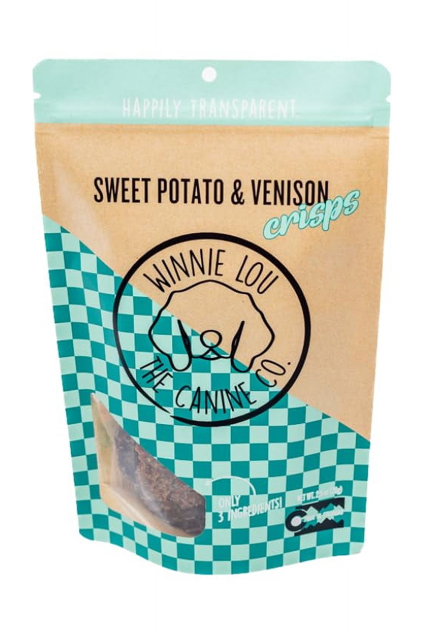 Winnie Lou Sweet Potato SBF3 & Venison Crisps - Grain Free Healthy Dog ...