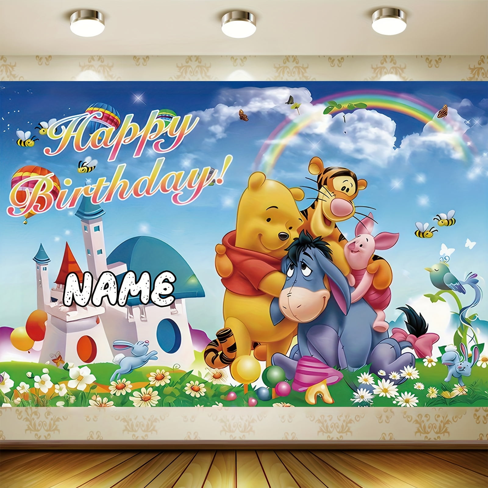 Winnie the Pooh Adventure Birthday banner, Winnie the Pooh, Tigger ...