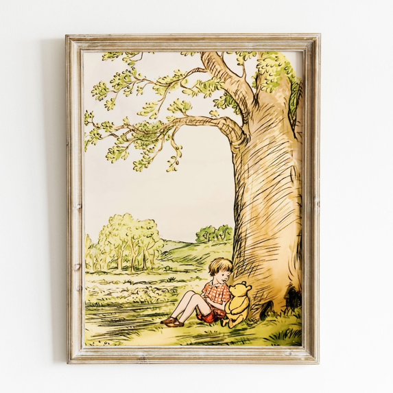 Winnie The Pooh Best Friends Forever Vintage Illustration, Classic ...