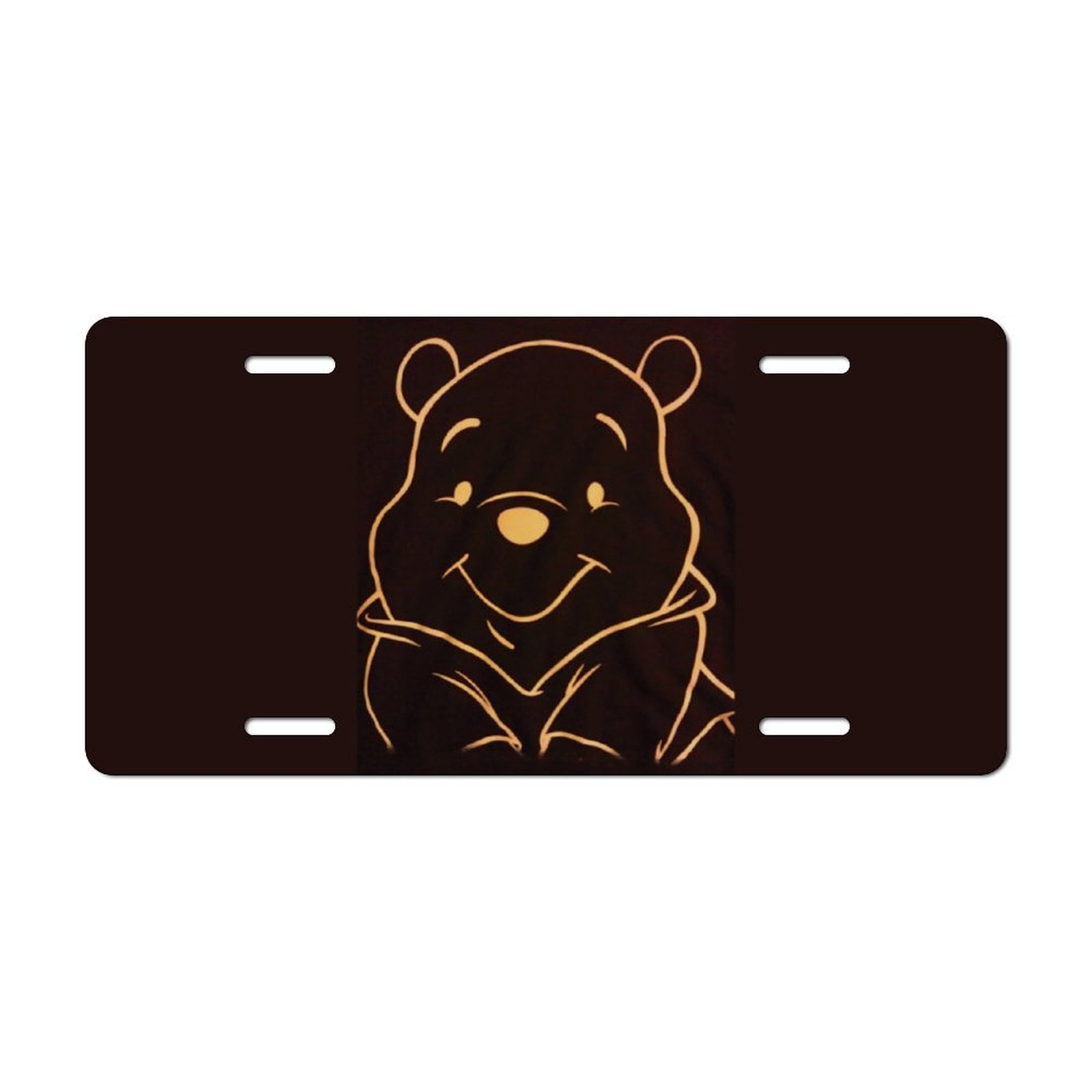 Winnie The Pooh Car License Plate Cute Anime License Plate Covers ...