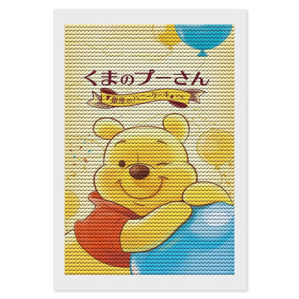Winnie The Poo Diamond Art Kits for Adults Cartoon 5D DIY Diamond Art ...
