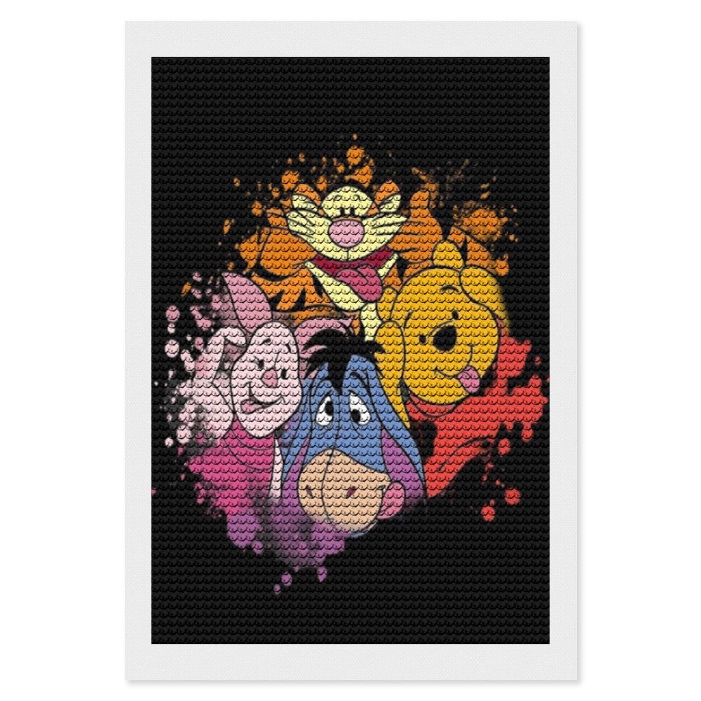 Winnie The Poo Diamond Art Kits for Adults Cartoon 5D DIY Diamond Art ...